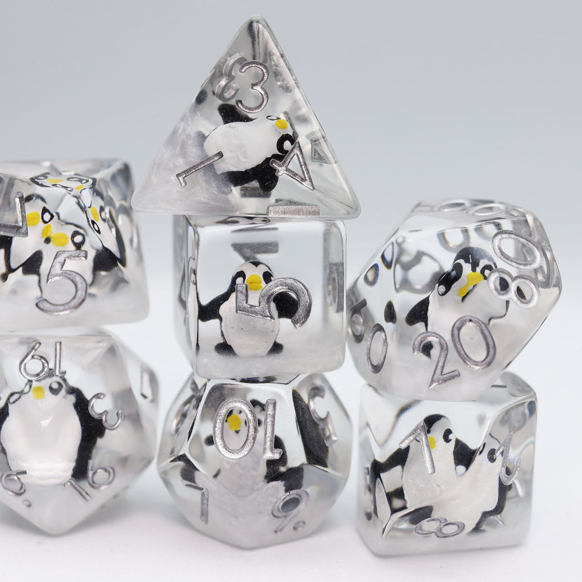 Baby Penguin RPG Dice Set – Foam Brain Games