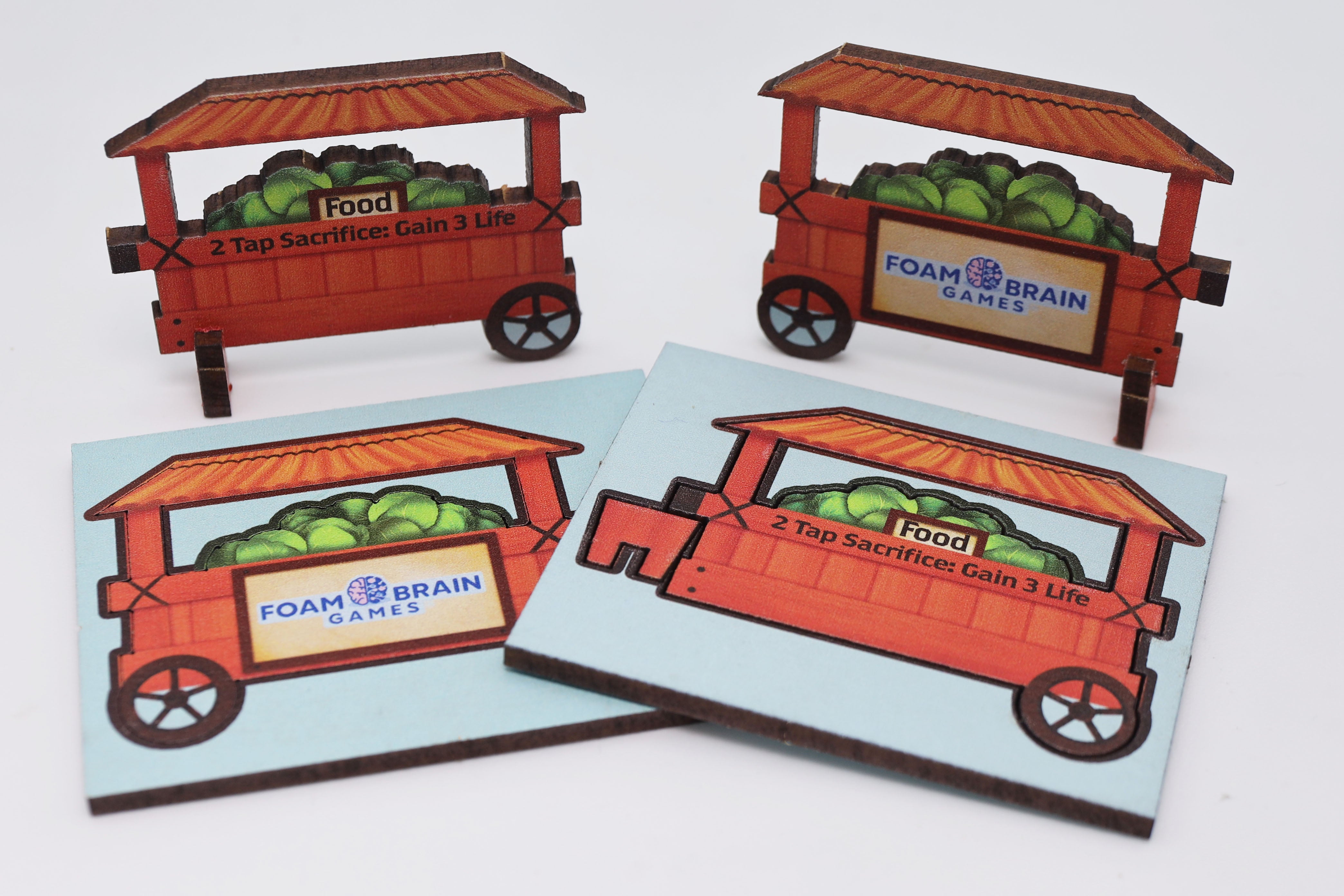 Flat Pack Magic Token Toy: Cabbage Cart