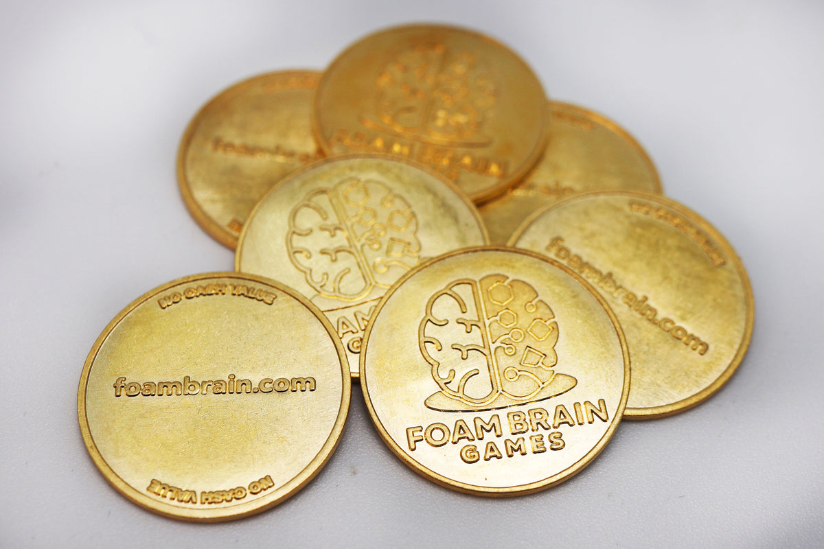 Custom Arcade Token – Foam Brain Games