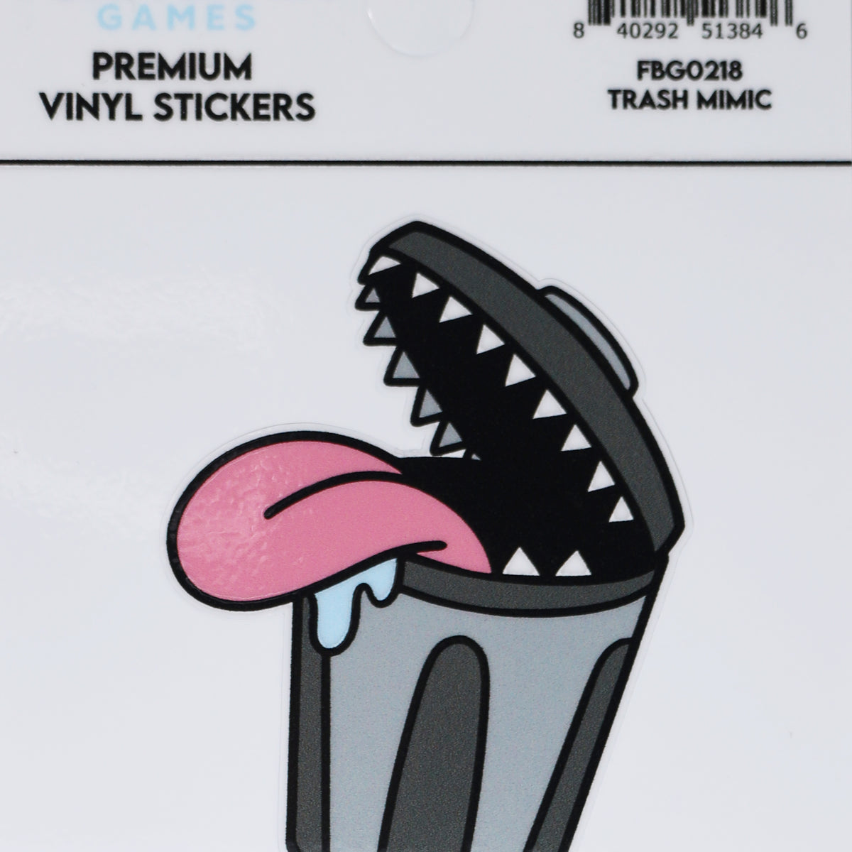 Trash Mimic Sticker – Foam Brain Games
