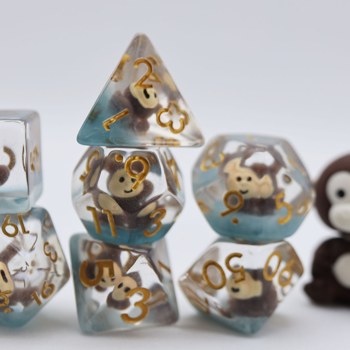 Mischievous Monkey RPG Dice Set – Foam Brain Games