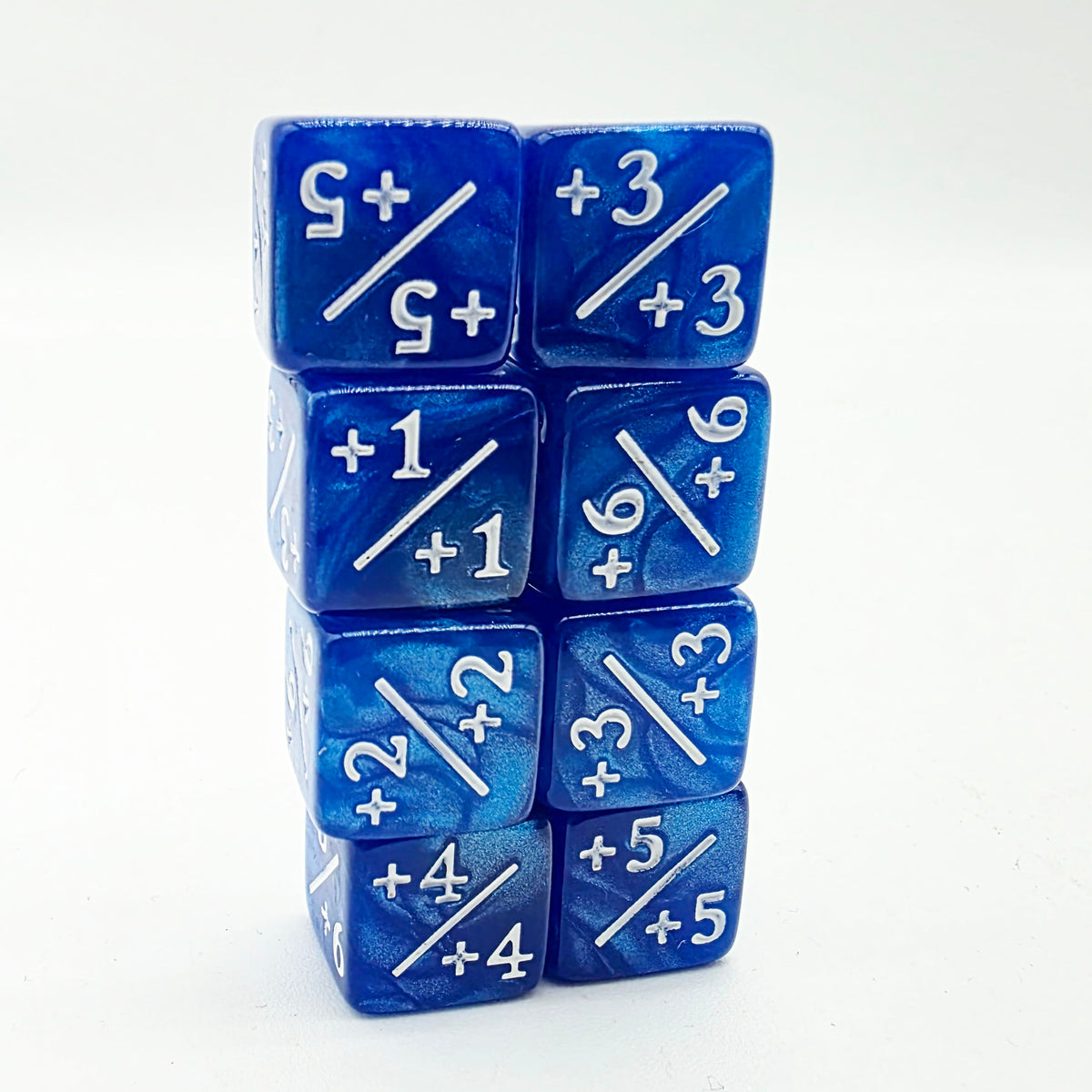 +1/+1 Pearl Blue Counters for Magic - Set of 8 – Foam Brain Games