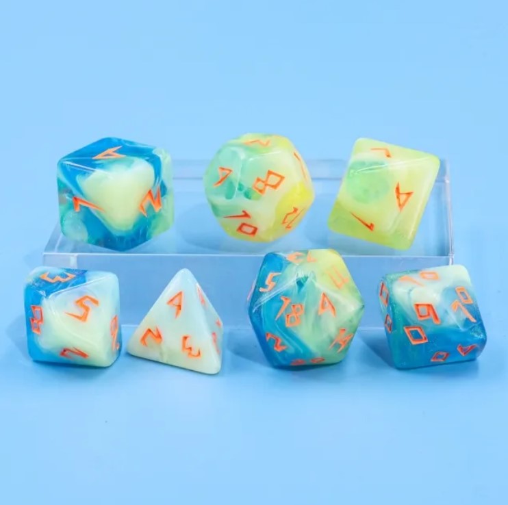 Scratched Clouds RPG Dice Set – Foam Brain Games