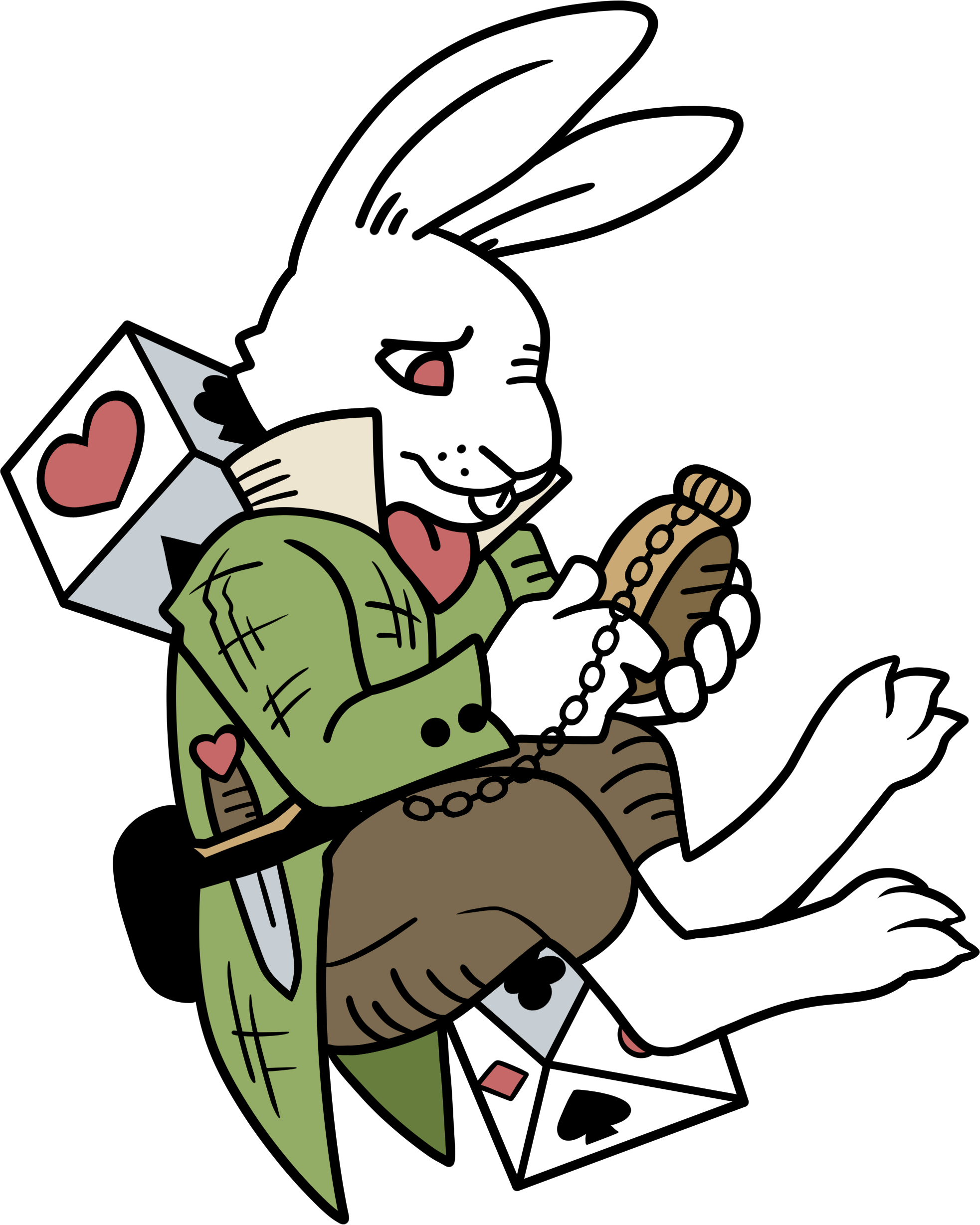 Alices Adventures In Diceland The White Hare Enamel Pin Foam
