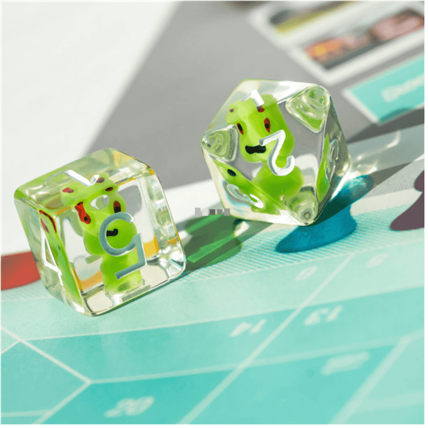 Frog RPG Dice Set – Foam Brain Games