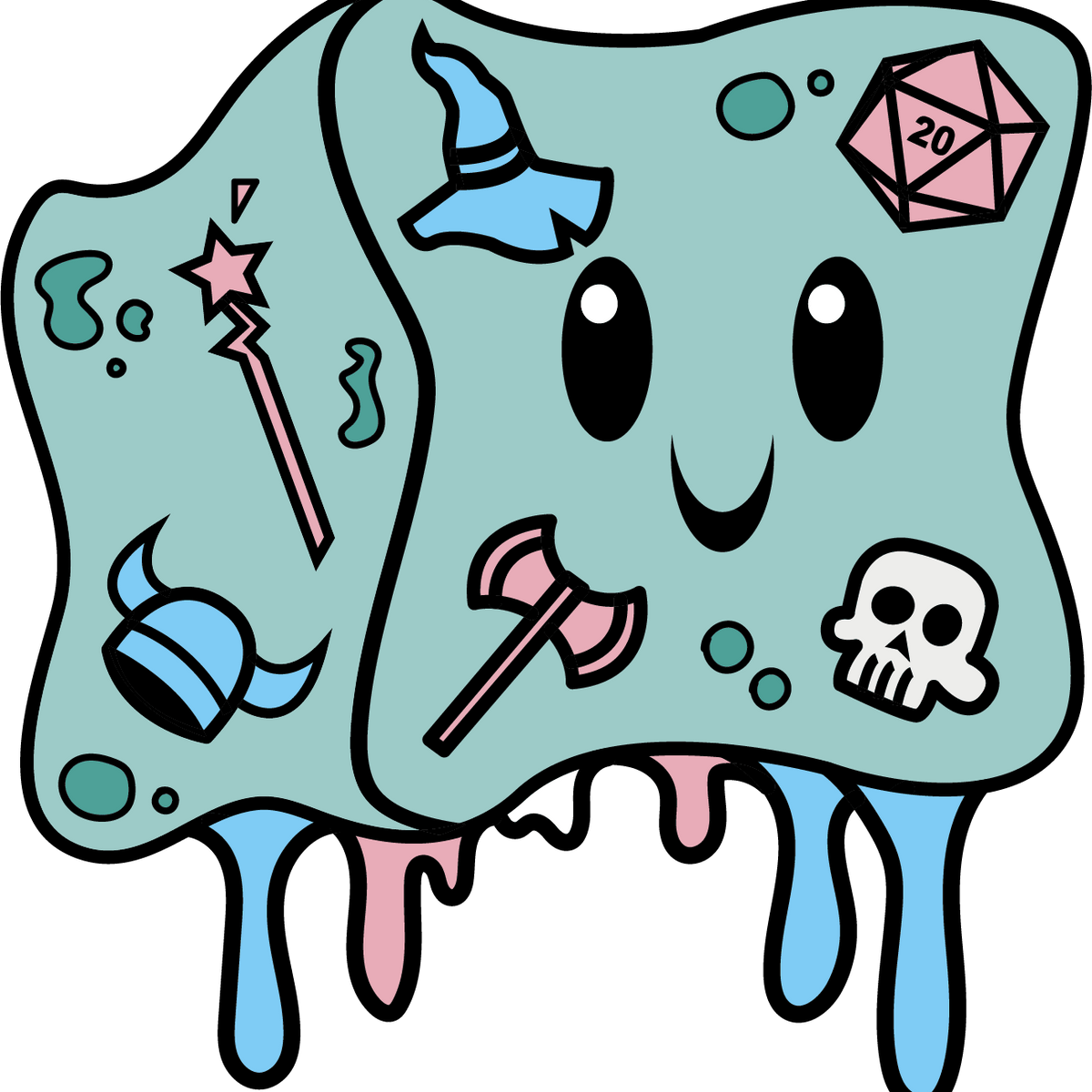 Gelly Cube Pride Pin: Transgender – Foam Brain Games