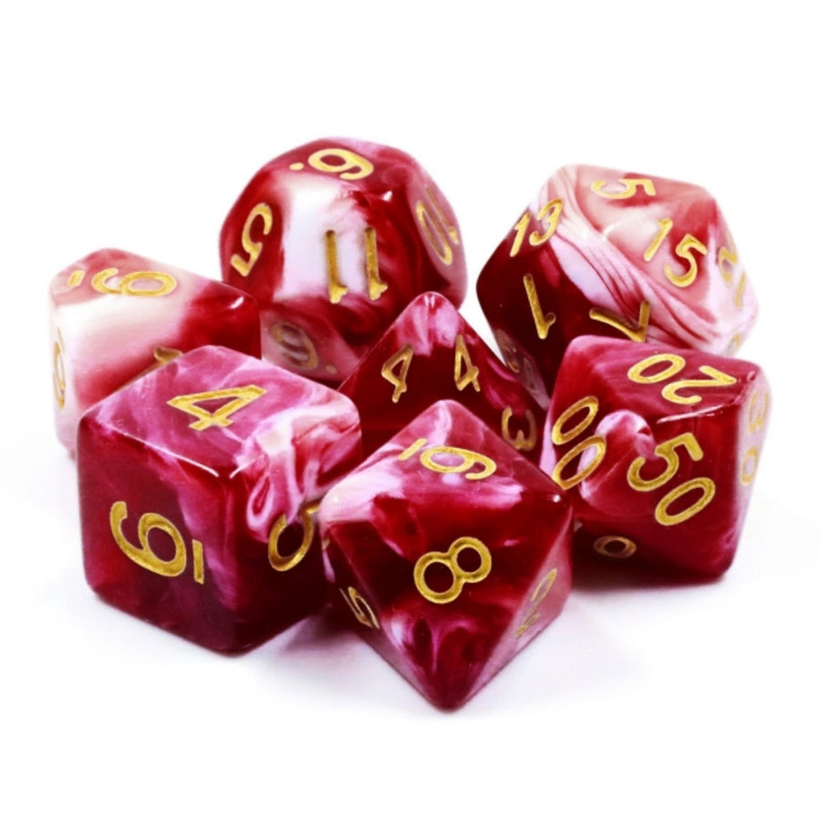 Cherry Cream RPG Dice Set – Foam Brain Games