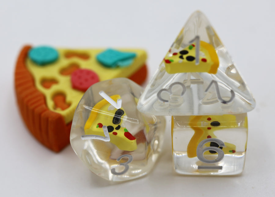 Pizza RPG Dice Set – Foam Brain Games